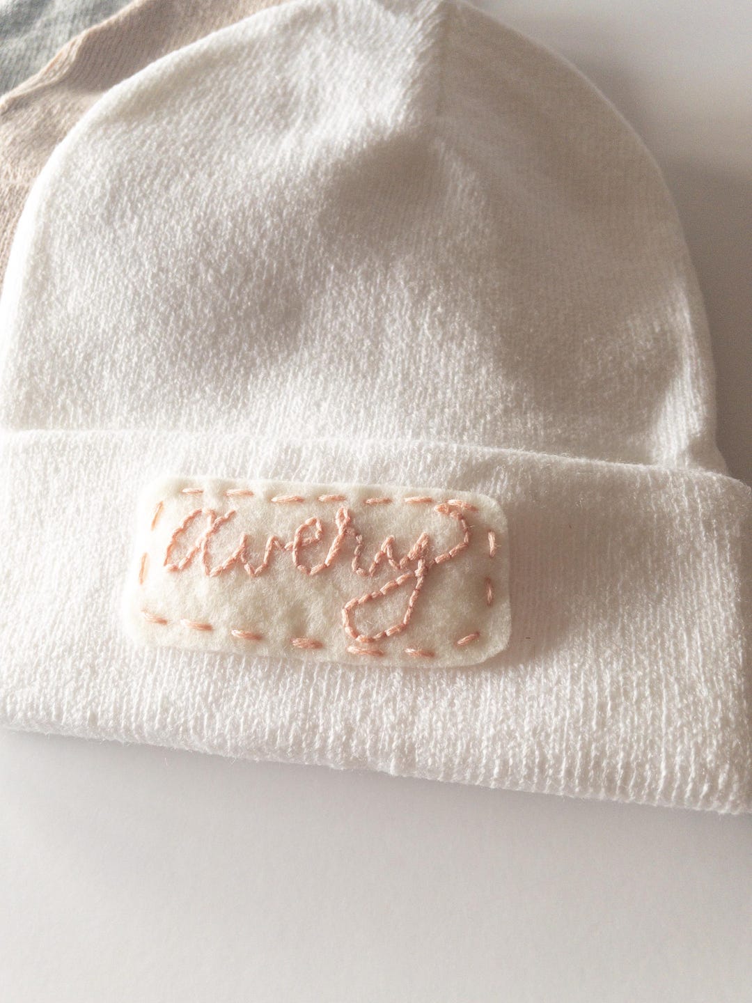 Custom Hat for Toddler With Name Label Stocking Cap for Winter Hat Gift ...