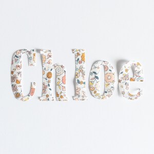 Iron on Fabric Name Applique Floral Fabric Name for Iron on Iron on ...