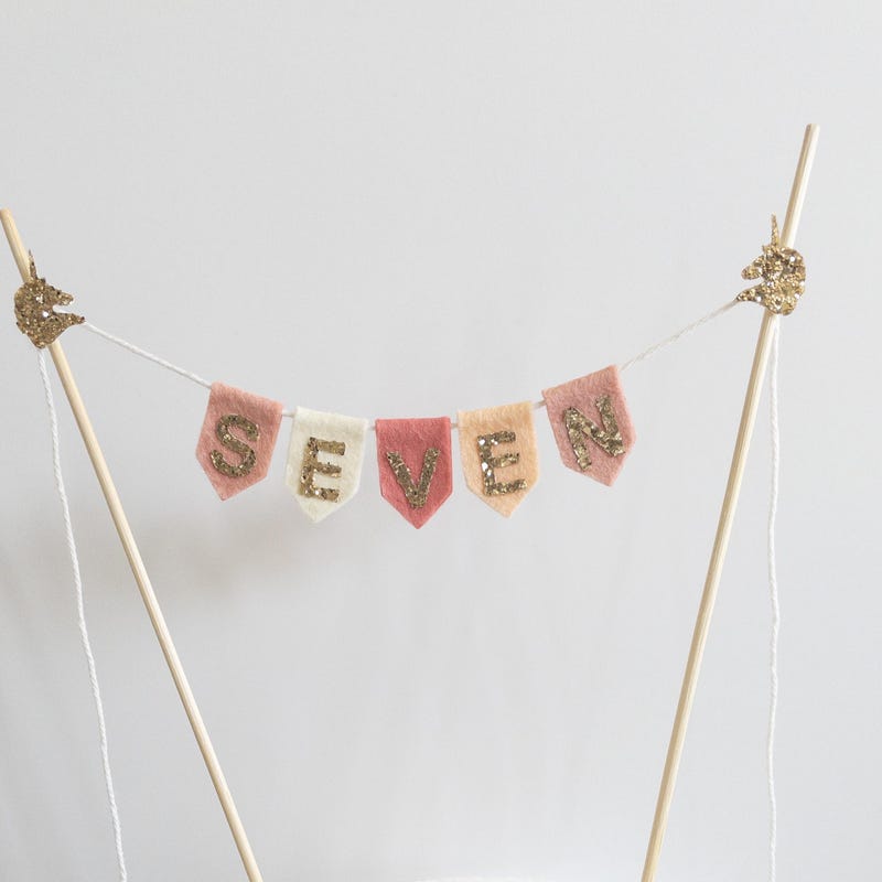 Banner Cake Topper - Etsy