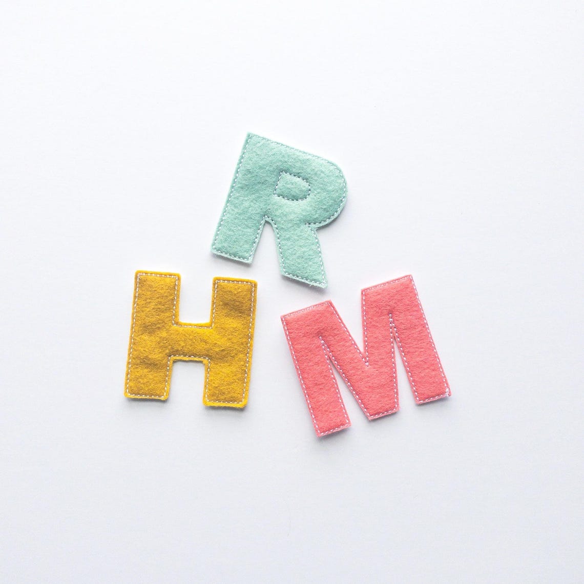 Felt Applique Letter Block Lettering Custom Patch Iron on Letters ...