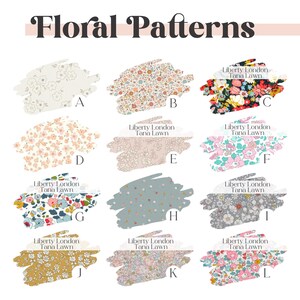 Iron on Fabric Name Applique Floral Fabric Name for Iron on Iron on ...