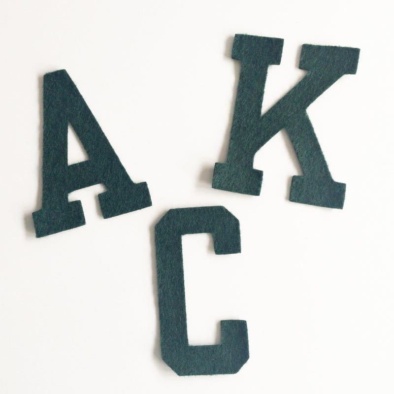 Iron on Letters - Etsy