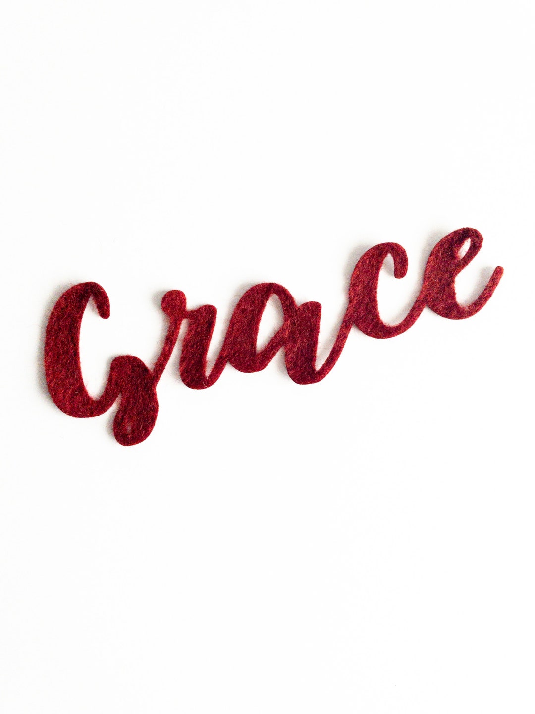 Custom Iron on Felt Names for Personalized Gift With Felt Name Script ...