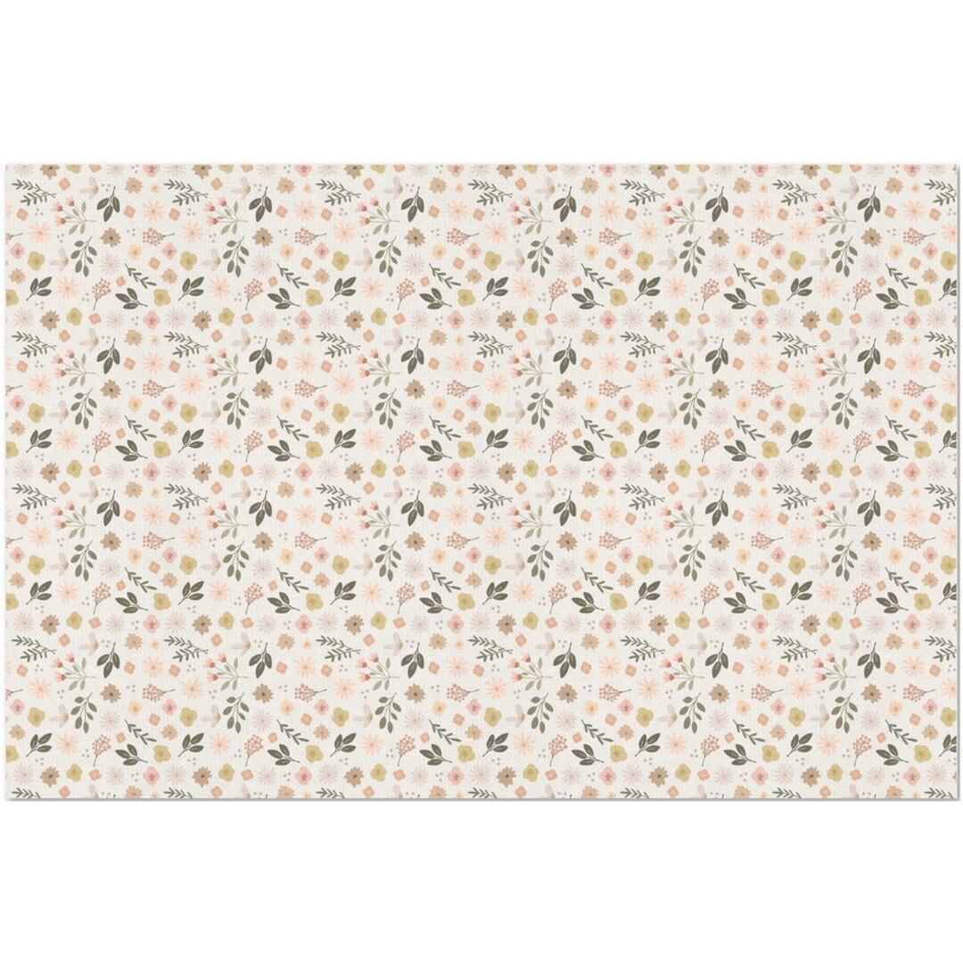 Fabric Dainty Flower Pattern Cotton Fabric for Sewing Baby Clothes ...