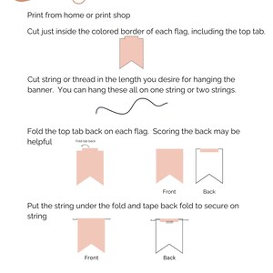 Printable Birthday Banner for Party Decor Boho Theme Bunting Banner ...