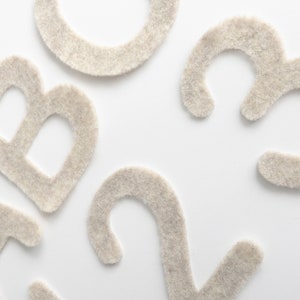 Iron on Felt Letter Applique for Clothing Felt Accent Number Patch for ...