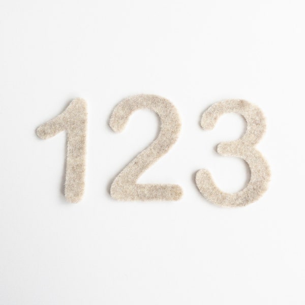 Felt Numbers - Etsy