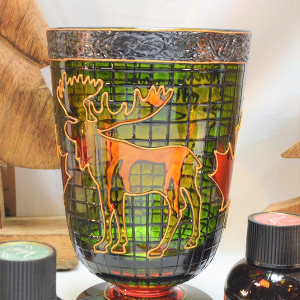 Stained Glass Hurricane Candle Holder - Etsy