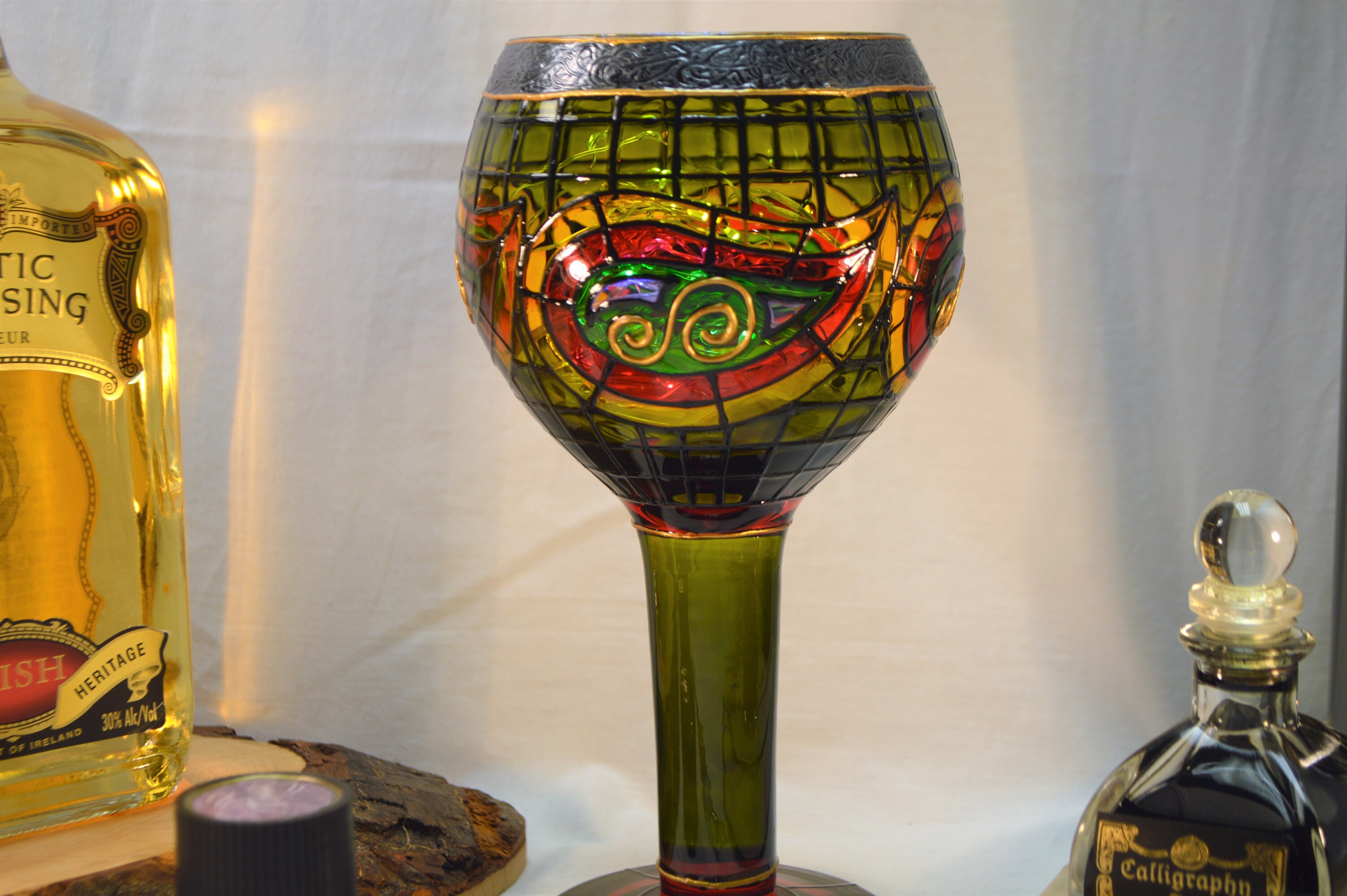 Celtic Stained Glass Goblet - Etsy Denmark