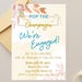 Champagne Engagement Party Invitation Editable Template Boho Floral ...