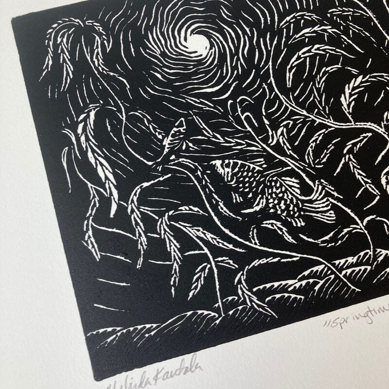 Fish Linocut - Etsy