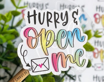 What Are You Waiting For Business Card Insert Open Me Already Sticker ...