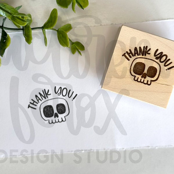 Skull Rubber Stamp - Etsy