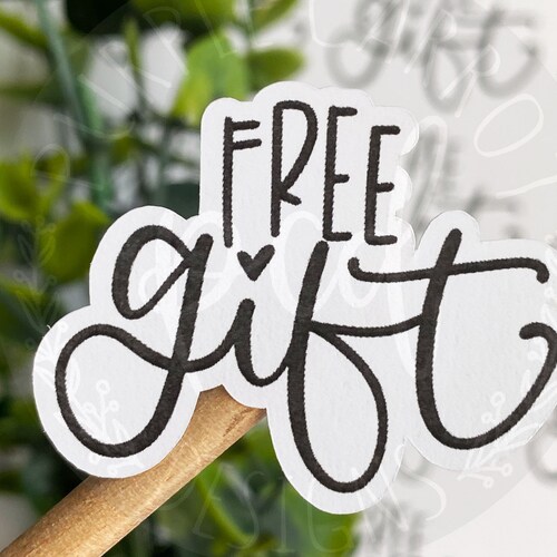 Free Gift Sticker© Freebie Sticker Free Prize Sticker - Etsy
