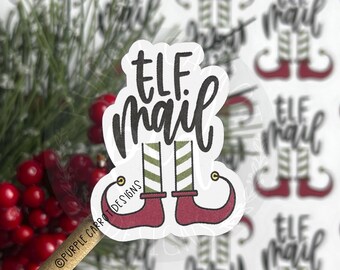 Elf Mail Sticker - Etsy