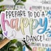 Rainbow Happy Dance Sticker© Happy Sticker Etsy Sticker | Etsy