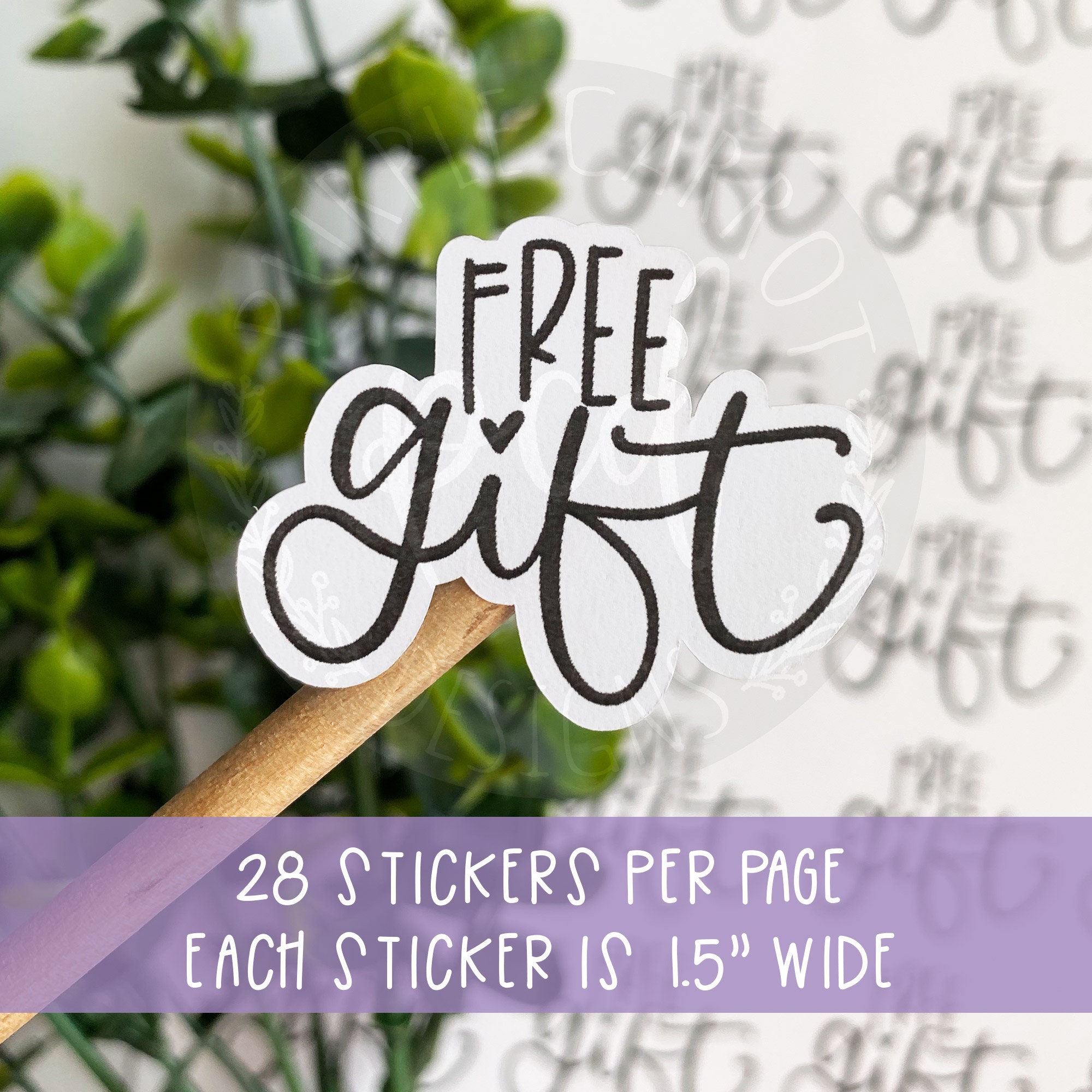 Free Gift Sticker© Freebie Sticker Free Prize Sticker | Etsy