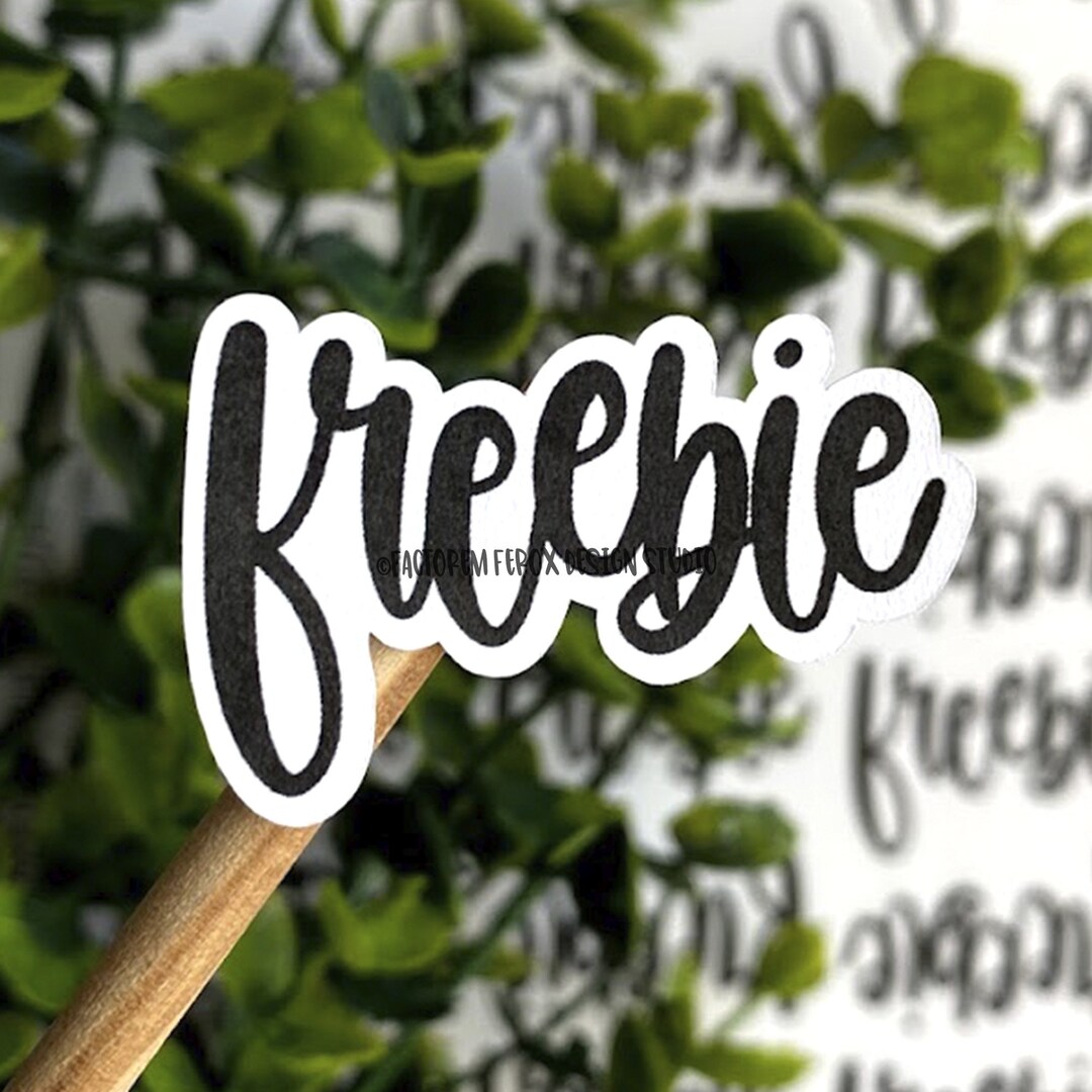 Freebie Sticker©, Free Gift Sticker, Free Gift Label, Small Business ...