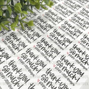 Personalized Thank You so Much Sticker©, Business Sticker, Small ...