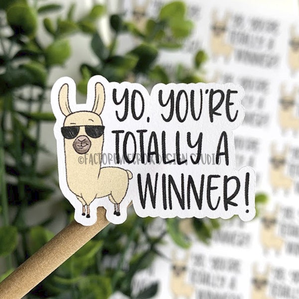 Winner Stickers - Etsy