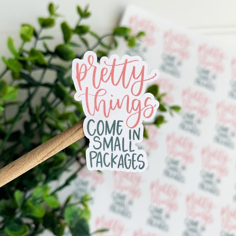 Pretty Things Stickers© Packaging Sticker Etsy Sticker - Etsy