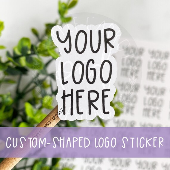 Custom Sticker Shape Logo Sticker Custom Logo Sticker Logo - Etsy