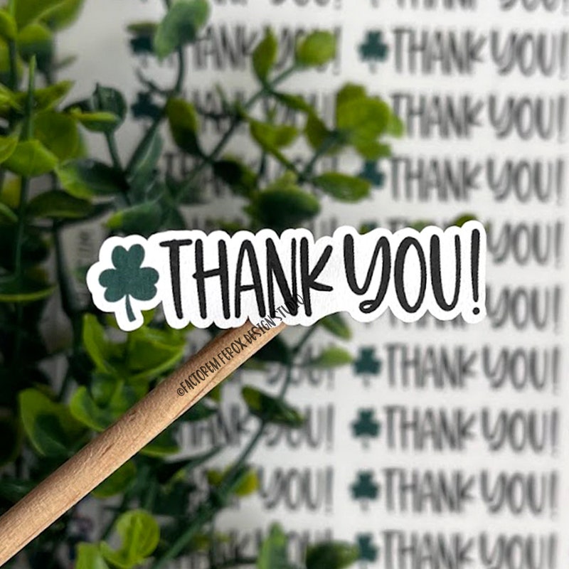 Shamrock Thank You Cards - Etsy