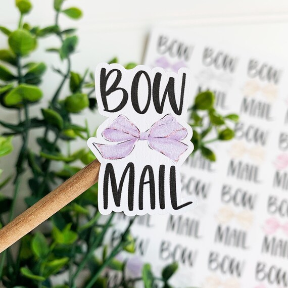 Bow Mail Sticker Bow Maker Sticker Etsy Sticker Happy Mail | Etsy