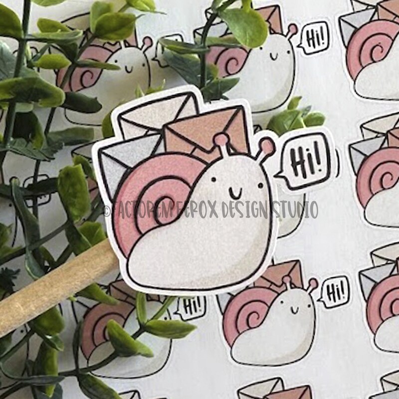 Snail Mail Sticker - Etsy