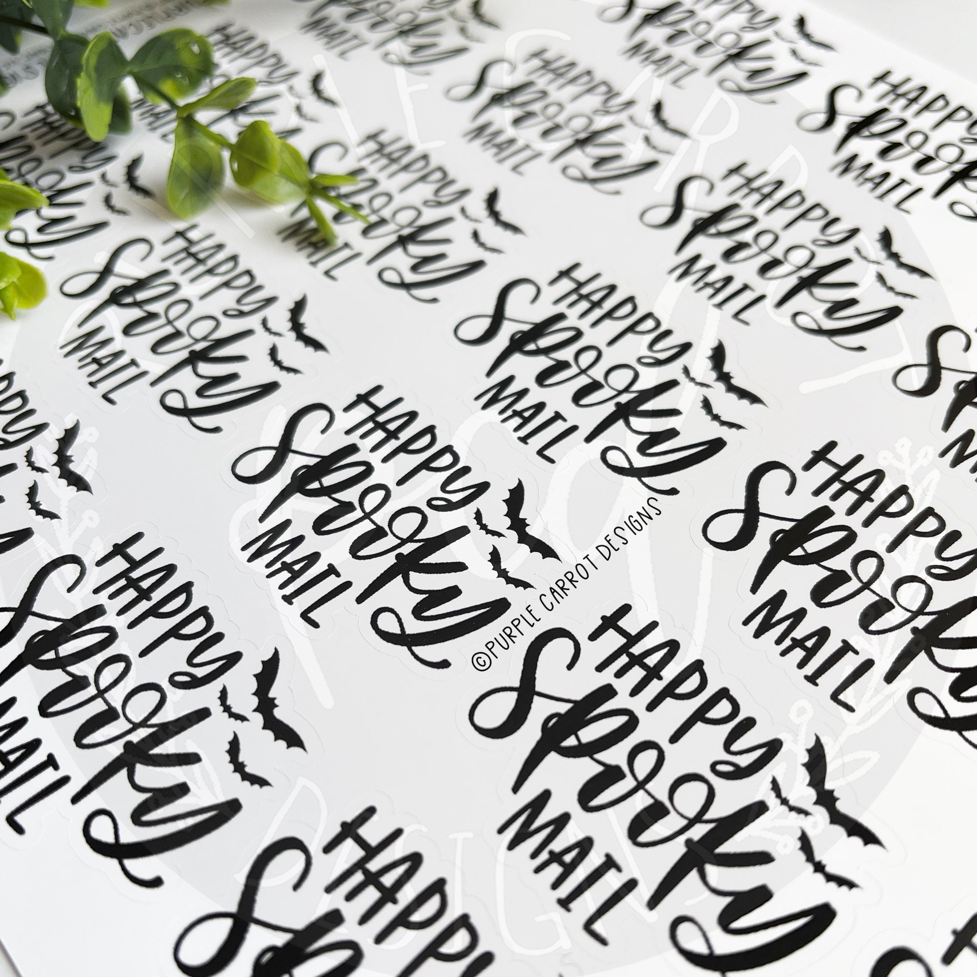 Happy Spooky Mail Sticker© Halloween Sticker Spooky Sticker | Etsy