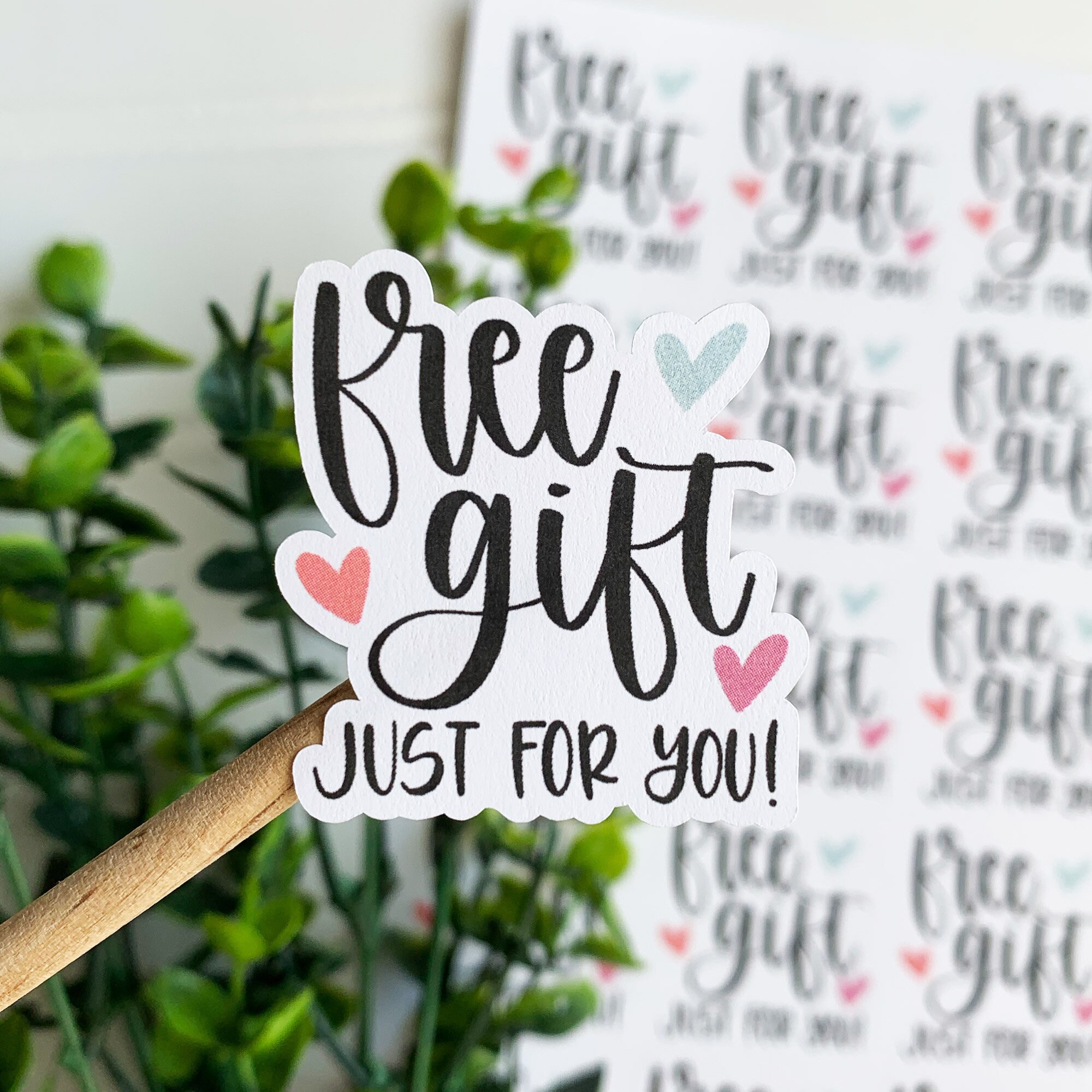 Free Gift Just For You Sticker © Free Gift Sticker Winner | Etsy