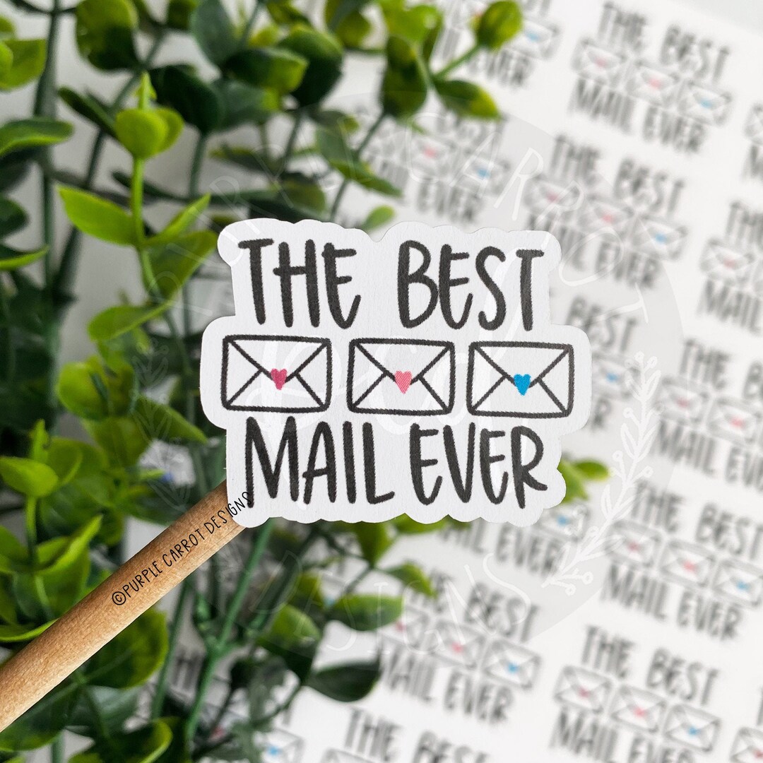 The Best Mail Ever Envelopes Sticker© Mail Day Etsy - Etsy