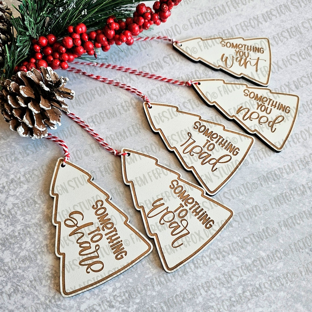 Tree-shaped Simple Gift Tags ©, Christmas Gift, Simplicity Gifts ...