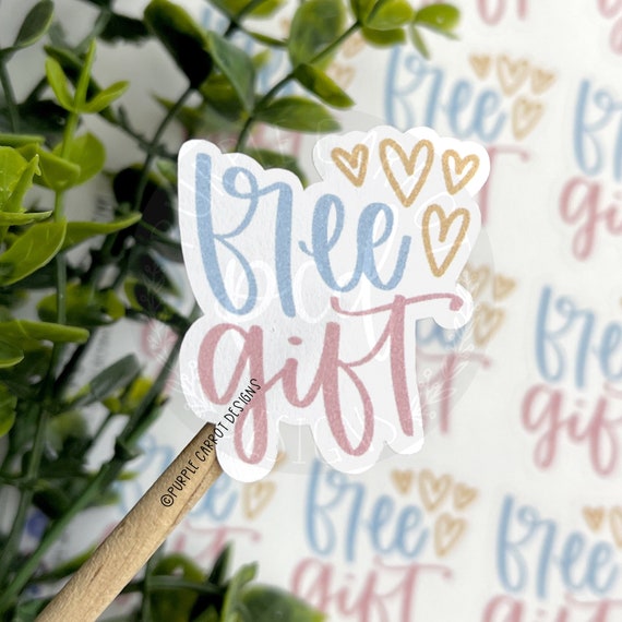 Free Gift Sticker© Gift Label Freebie Small Business Small | Etsy