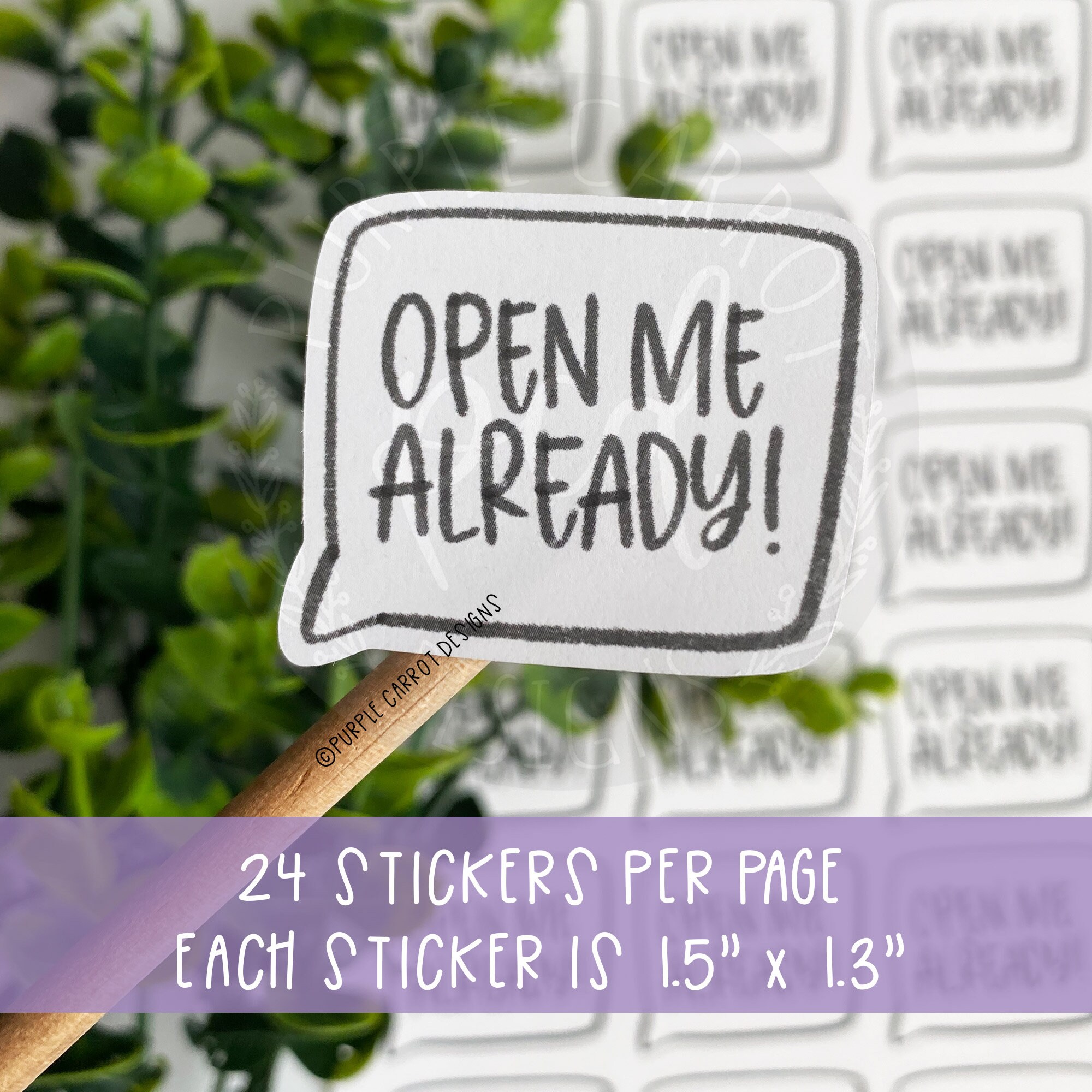 Open Me Already Sticker Etsy Sticker Small Shop Sticker - Etsy