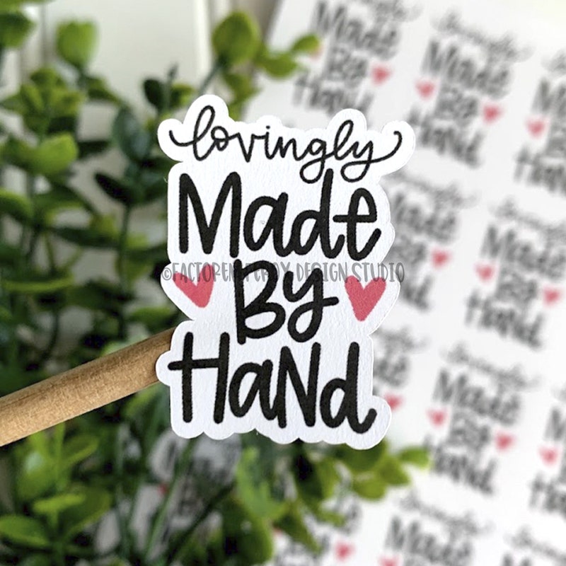 Made With Love Stickers - Etsy