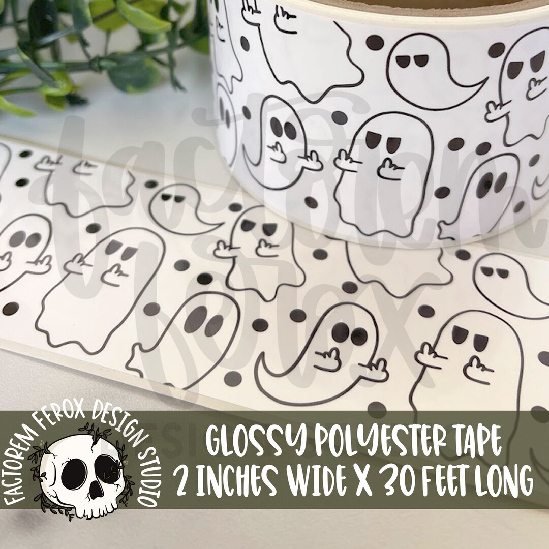 Middle Finger Ghost© Sticker Tape Packaging Tape Shipping - Etsy