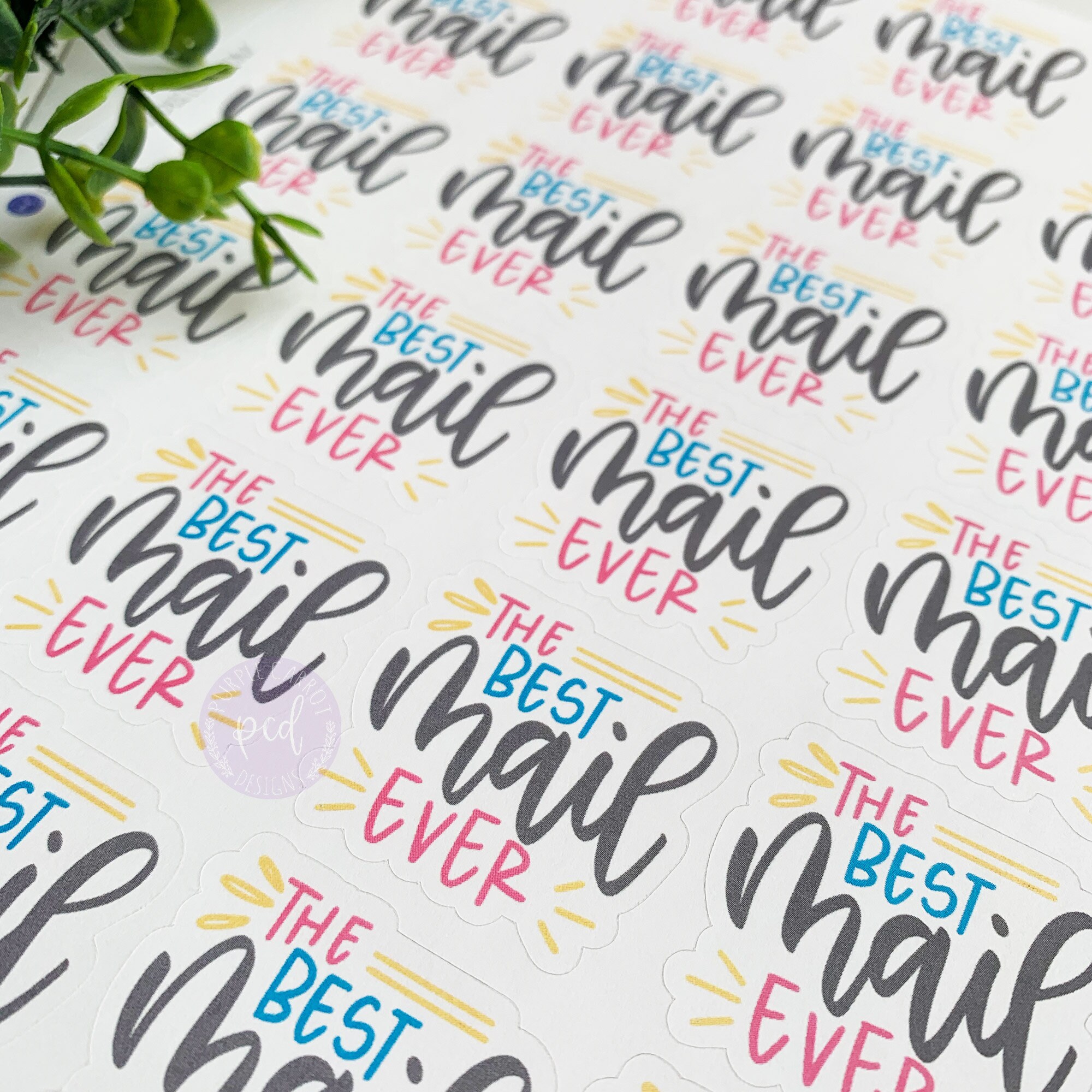 The Best Mail Ever Sticker © Packaging Etsy Sticker Mailing - Etsy