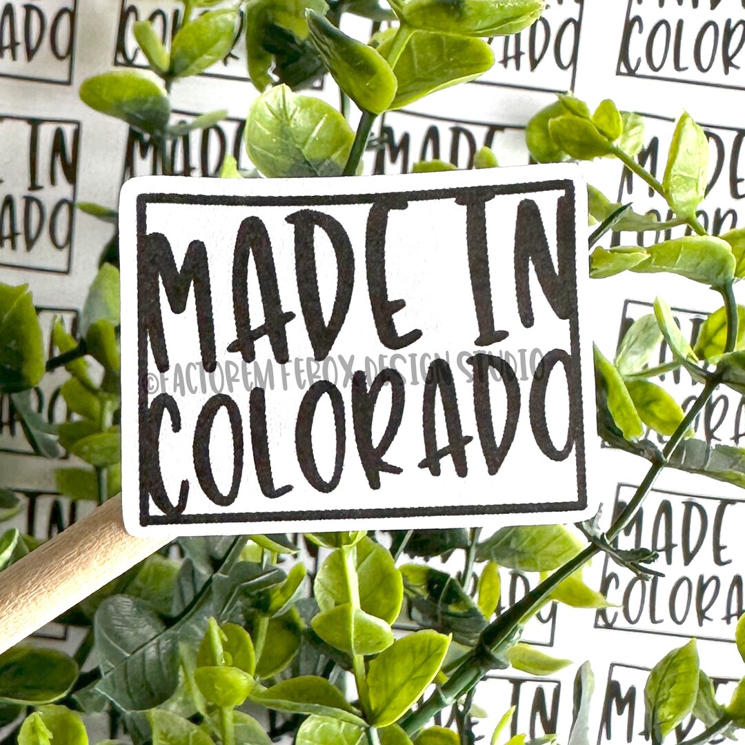Made in Sticker, State Sticker, Homemade Sticker, Etsy Sticker, Small ...