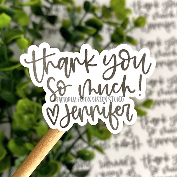 Thank You Stickers - Etsy