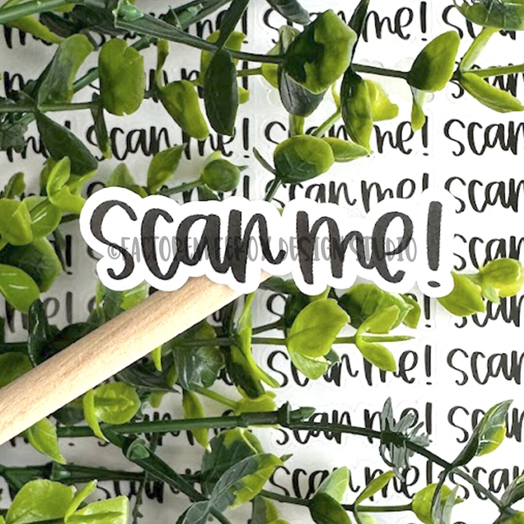 Scan Me Sticker©, Catalog Sticker, QR Scan Sticker, Small Shop, Small ...