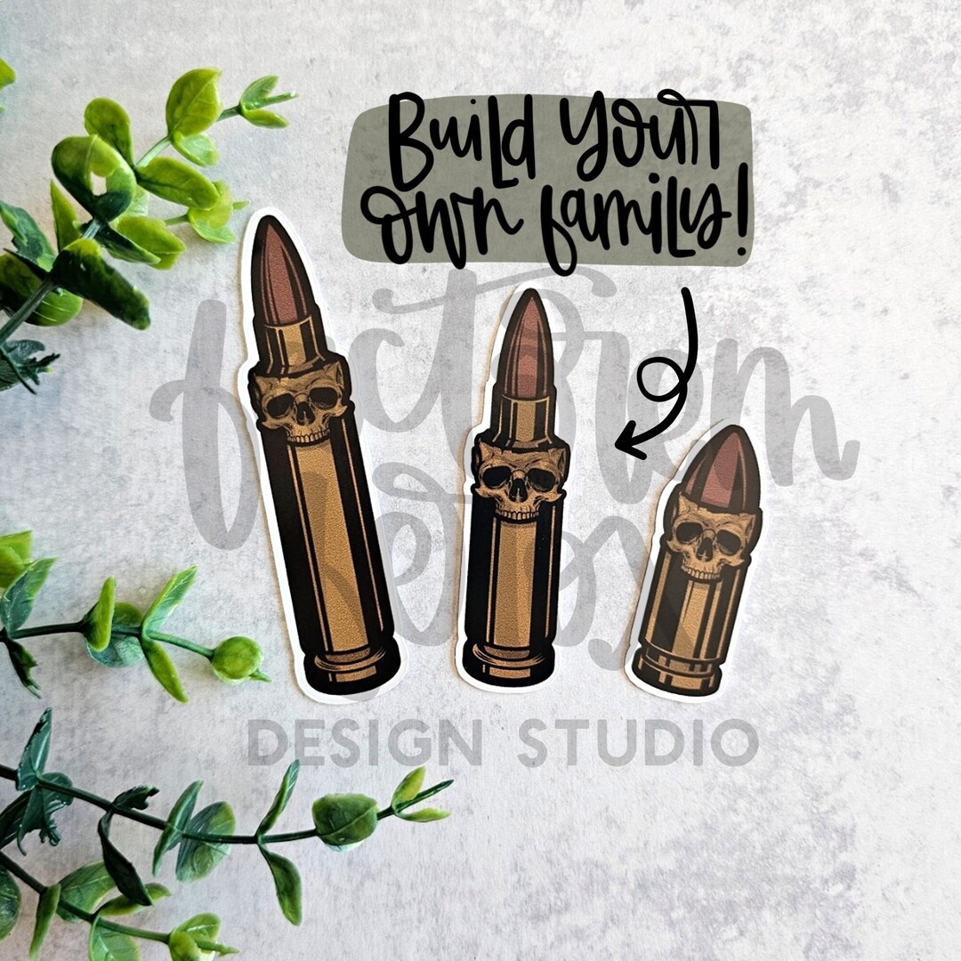Custom Ammo Family Vinyl Sticker Bundle ©, Tumbler Decal, Laptop ...