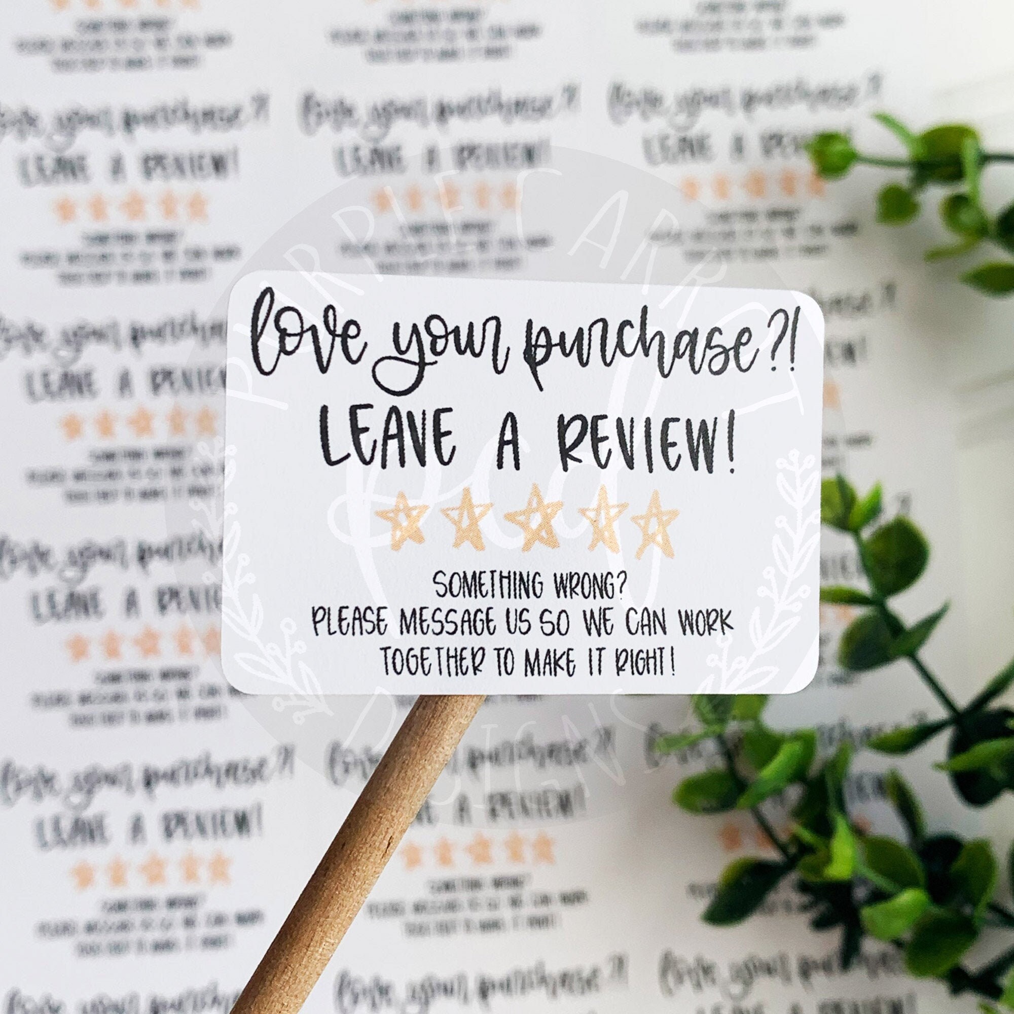 Review Reminder Sticker Customer Review Sticker Etsy - Etsy Canada