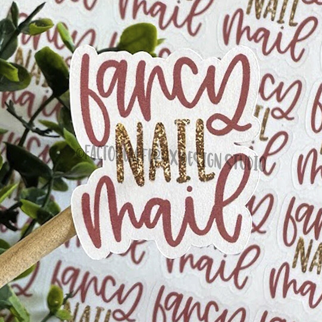 Fancy Nail Mail Sticker©, Nail Wrap, Nail Polish, Mani Mail, Small Shop ...