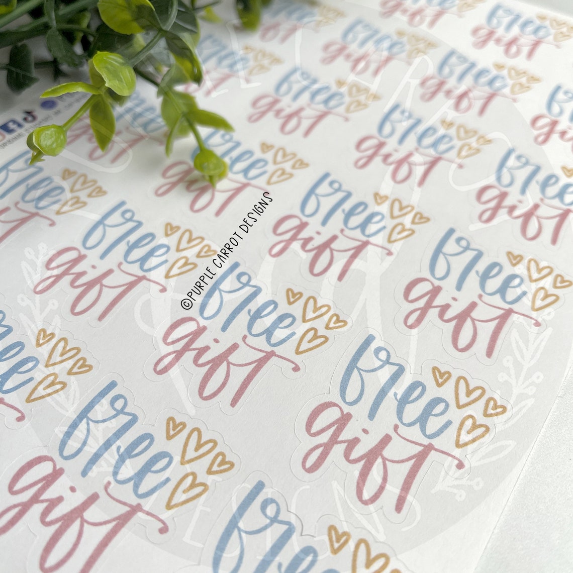 Free Gift Sticker© Gift Label Freebie Small Business Small | Etsy