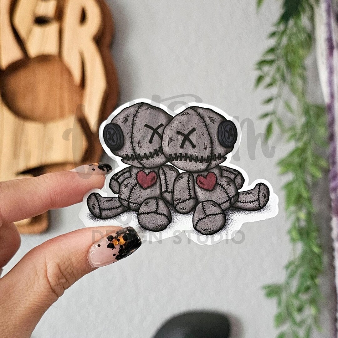 Voodoo Doll Vinyl Sticker ©, Tumbler Decal, Laptop Sticker, Window ...