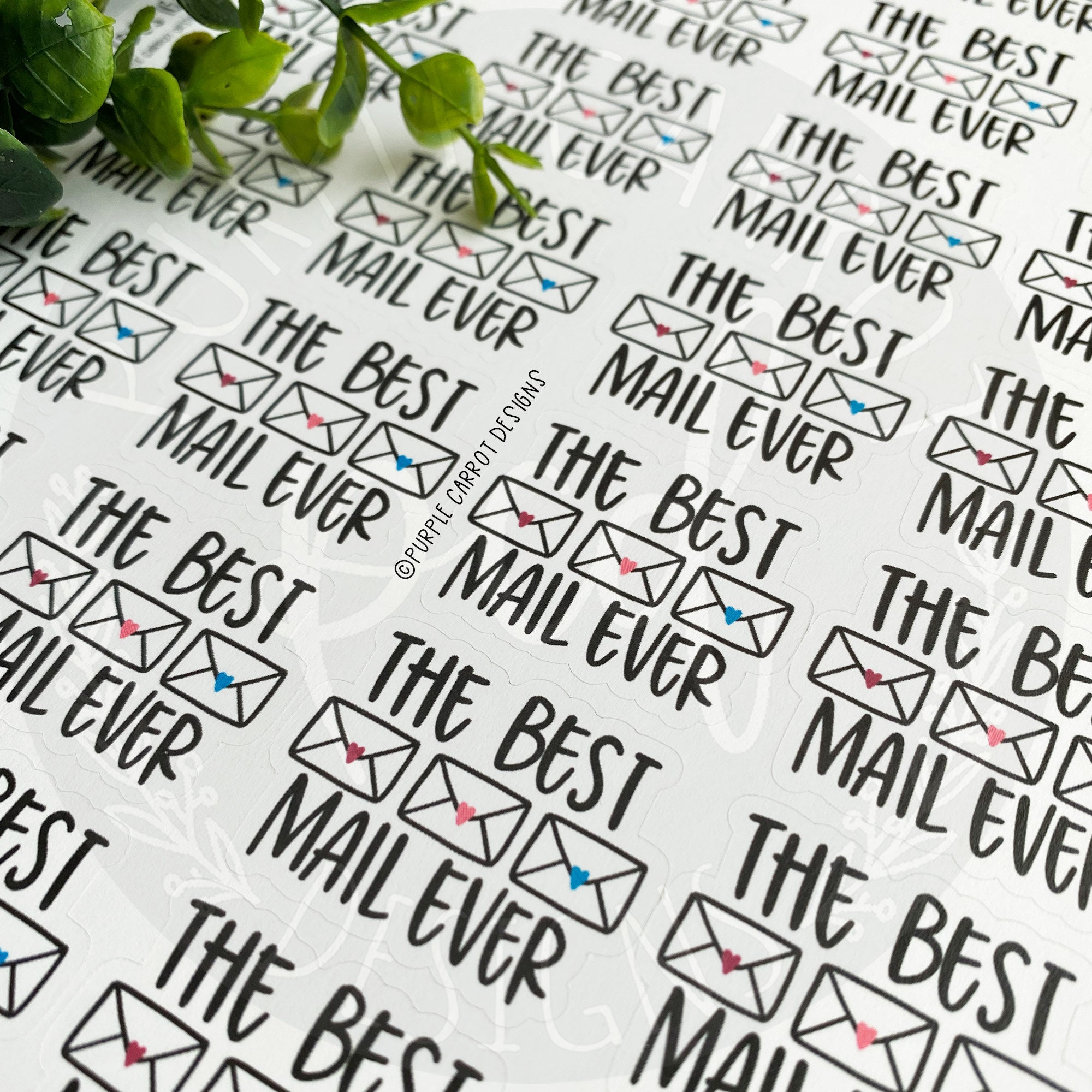 The Best Mail Ever Envelopes Sticker© Mail Day Etsy | Etsy