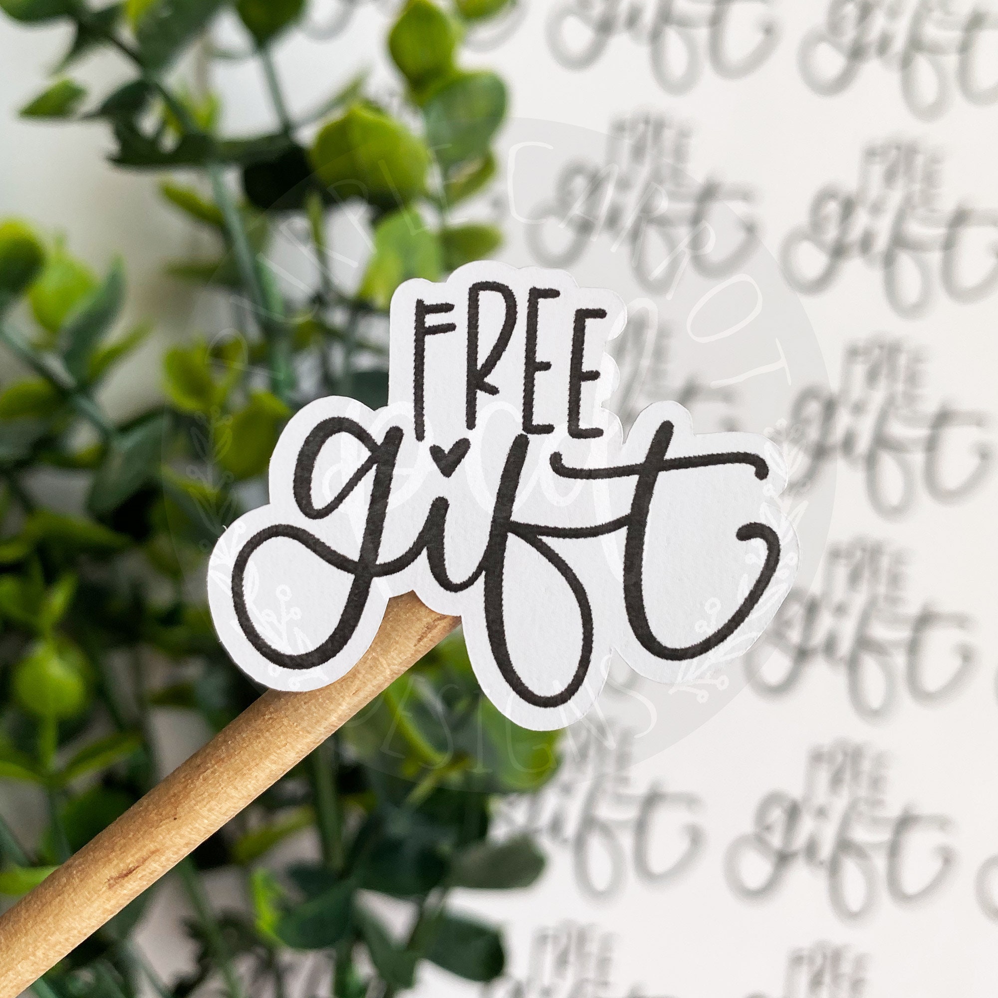 Free Gift Sticker© Freebie Sticker Free Prize Sticker | Etsy