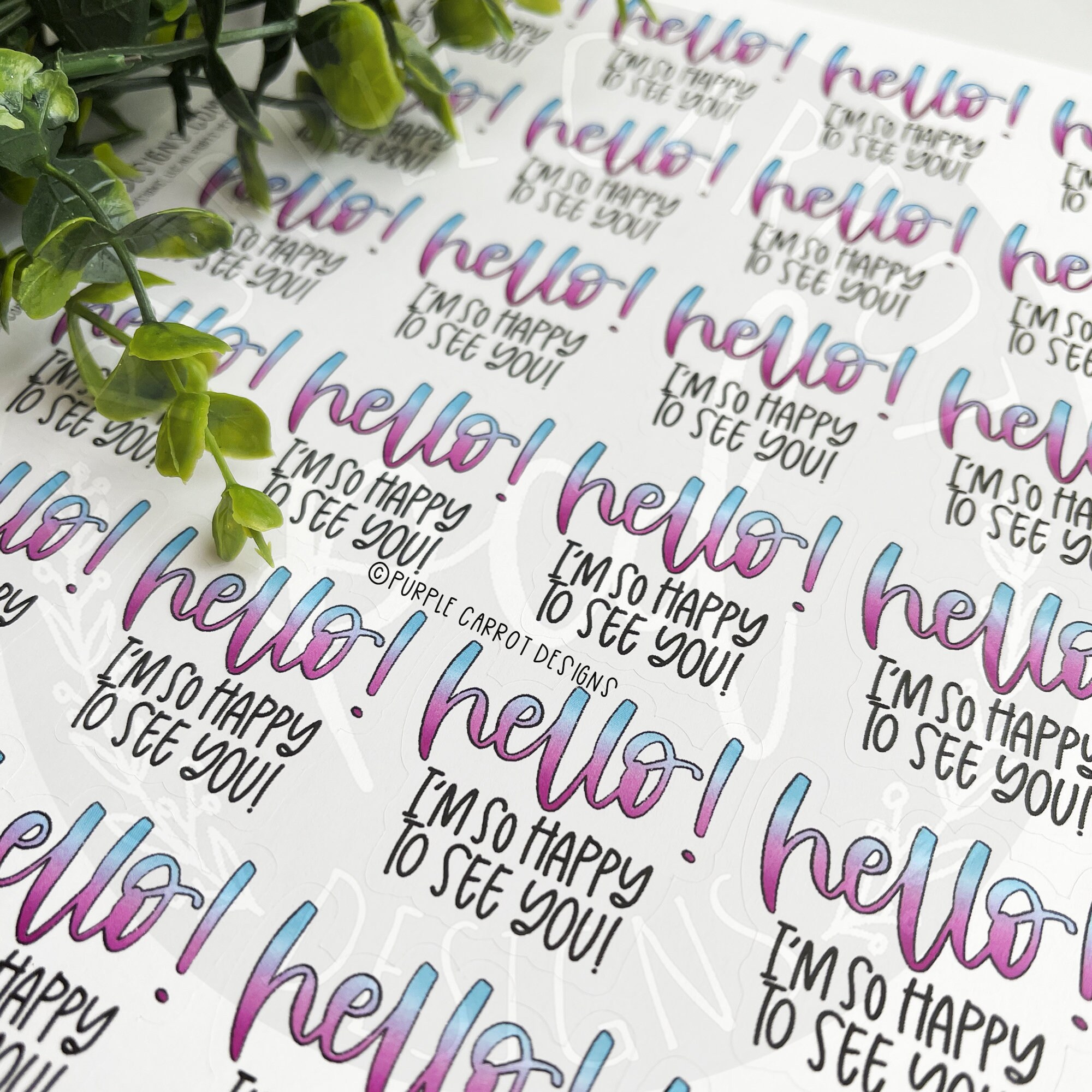 Hello I Am so Happy to See You © Sticker Thank You Snail - Etsy