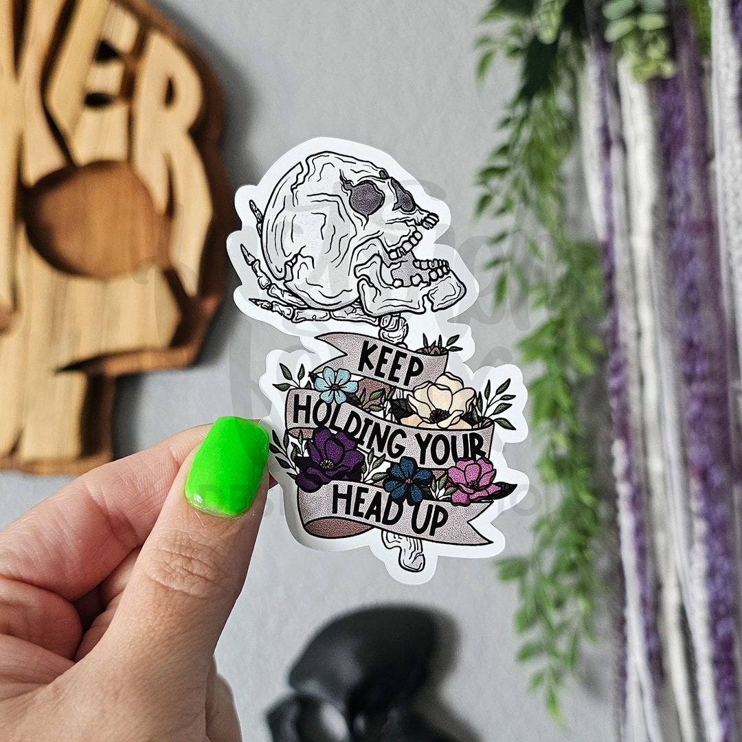 Keep Holding Your Head up Vinyl Sticker ©, Tumbler Decal, Laptop ...